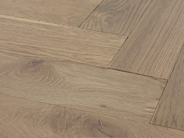 Beige herringbone engineered hardwood flooring, European Oak - monarchplank