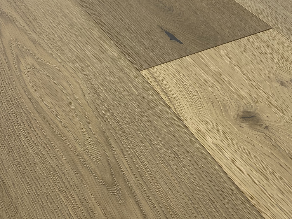 Modern luxury wide plank, wire-brushed engineered hardwood flooring ...