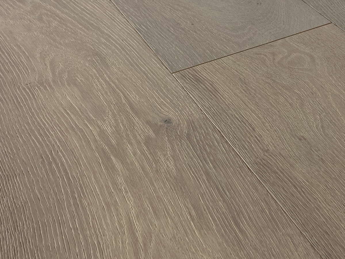 Modern luxury wide plank, wire-brushed engineered hardwood flooring ...