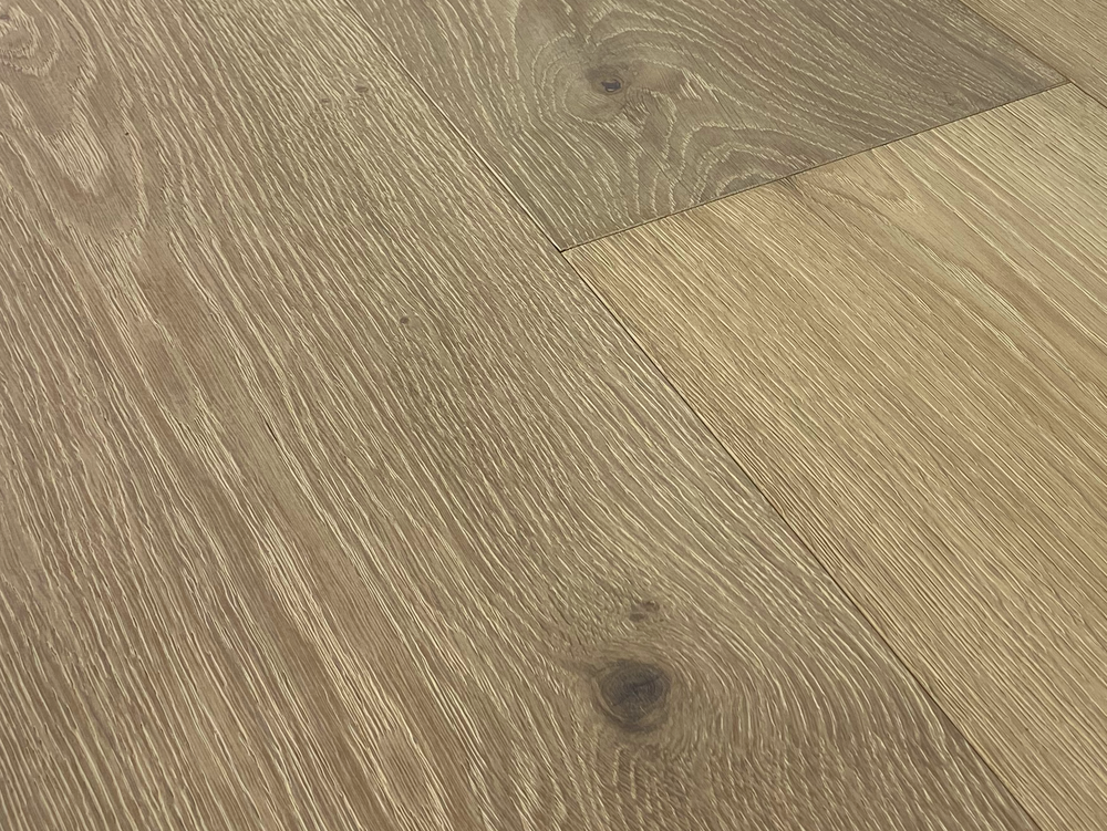 Modern luxury wide plank, wire-brushed engineered hardwood flooring - monarchplank